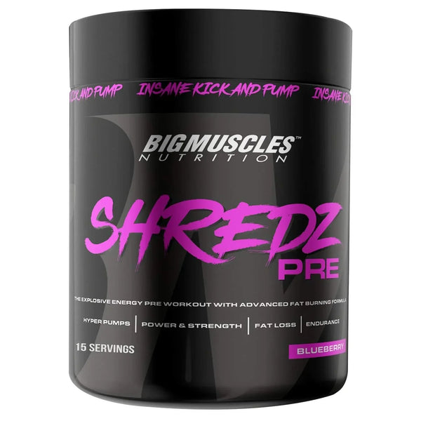 Buy Big Muscles Nutrition Shredz Pre pre workout - 30 Servings Online | NutriStar