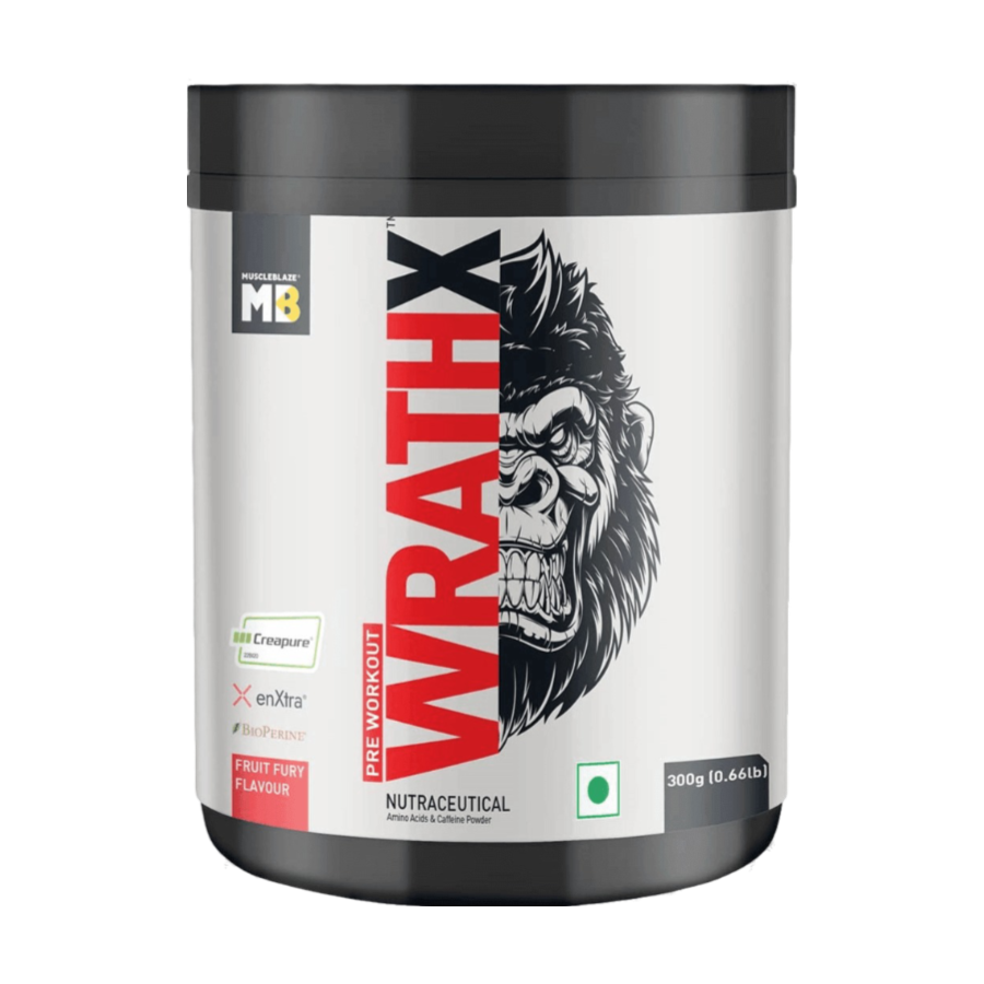 Buy MuscleBlaze Pre Workout WrathX - 20 Servings Online | NutriStar
