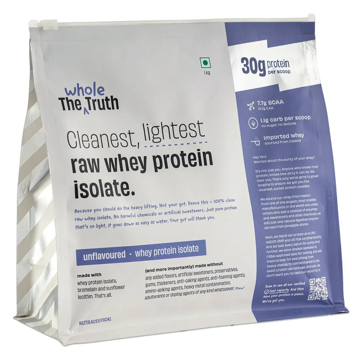 Buy The Whole Truth 30g Whey Protein Isolate - 1kg Online | NutriStar