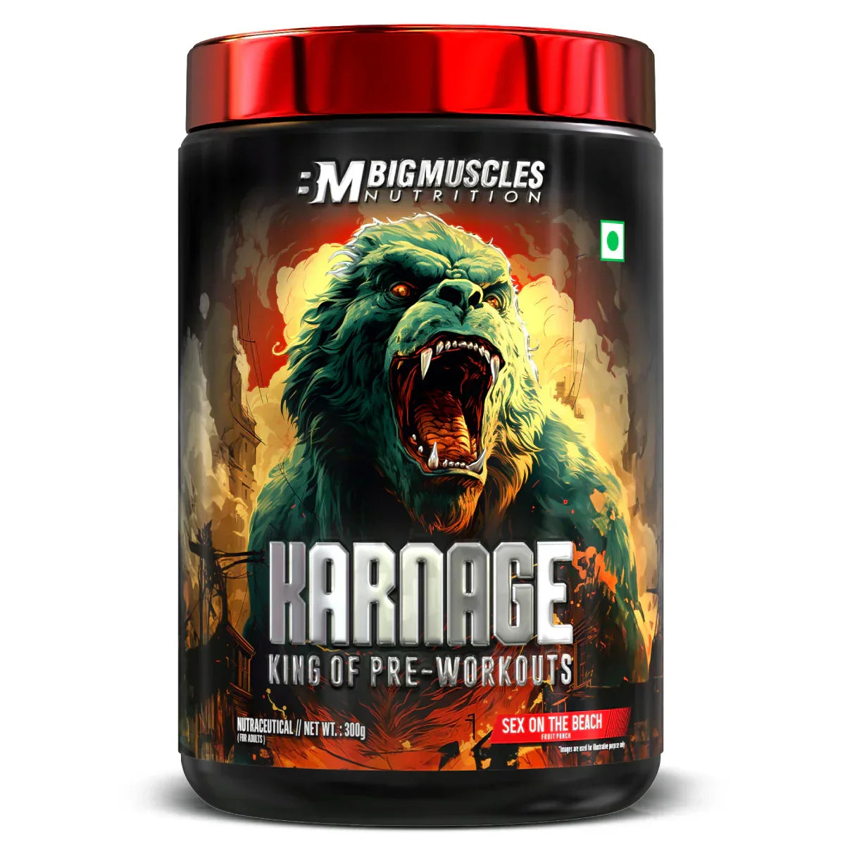 Buy Big muscles Nutrition Karnage Pre-workout, 60 Servings Online ...
