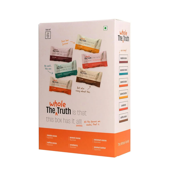 Buy The Whole Truth Protein Bars All in One Protein Bar - Pack of 6 ...