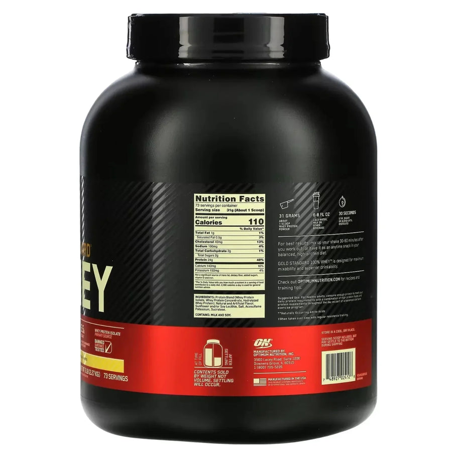 Buy Optimum Nutrition (ON) Gold Standard 100% Whey 5 Lbs + Nutristar ...