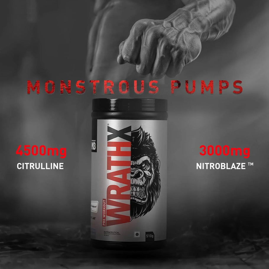Buy MuscleBlaze Pre-Workout WrathX - 30 Servings Online | NutriStar