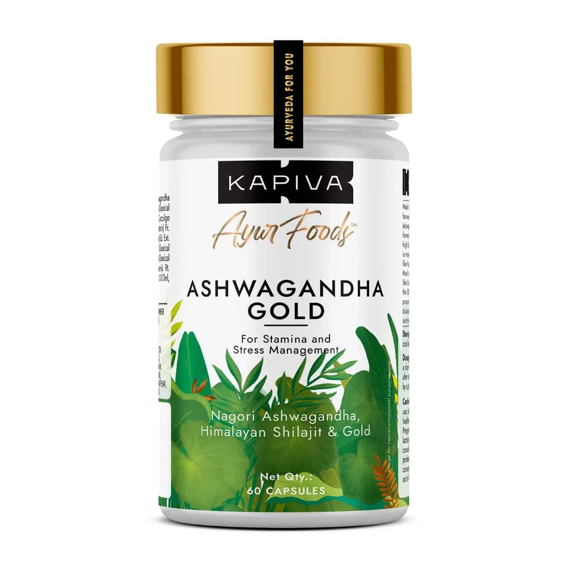 Buy Kapiva Ayur Foods Ashwagandha Gold 60 capsules Online | NutriStar