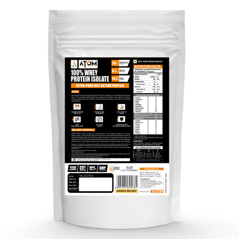 Buy AS-IT-IS ATOM 100% Whey Protein Isolate - 1 Kg Online | NutriStar
