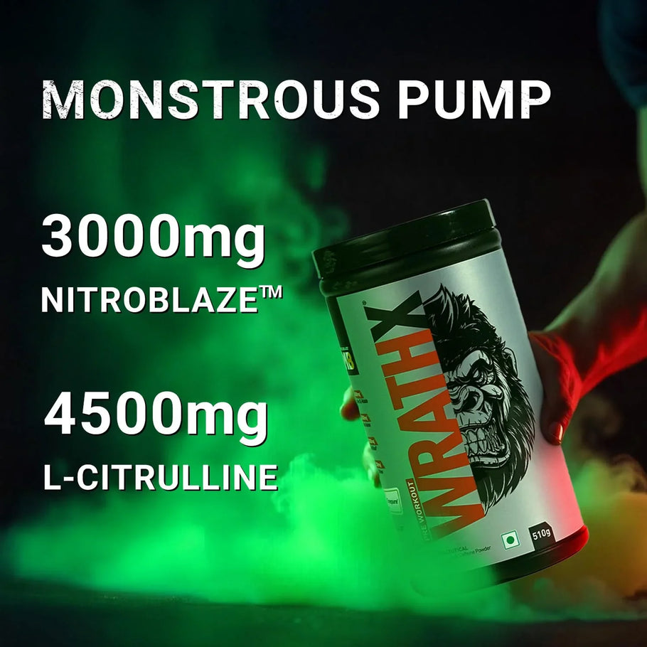 Buy MuscleBlaze Pre-Workout WrathX - 30 Servings Online | NutriStar