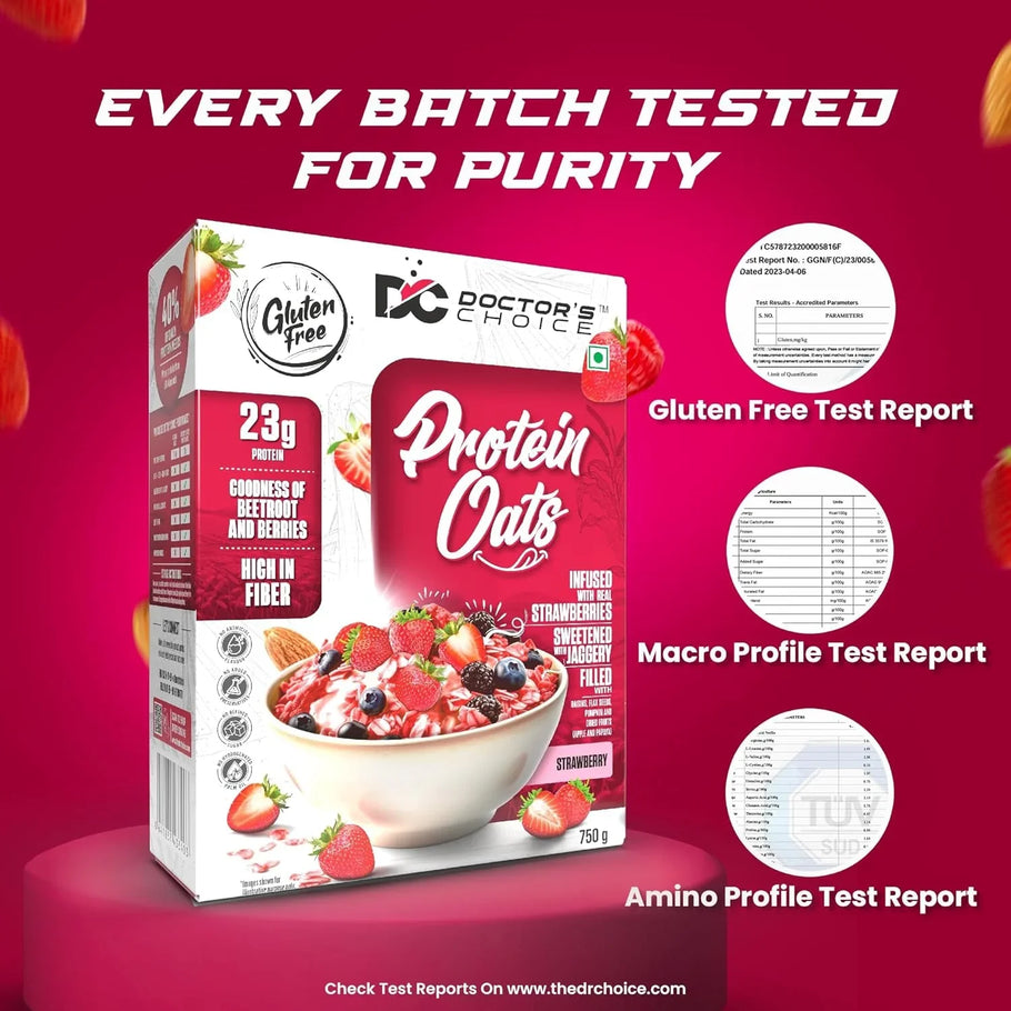 Buy Doctor's Choice Protein Oats 750 gm ( 15 Serving ) Online | NutriStar