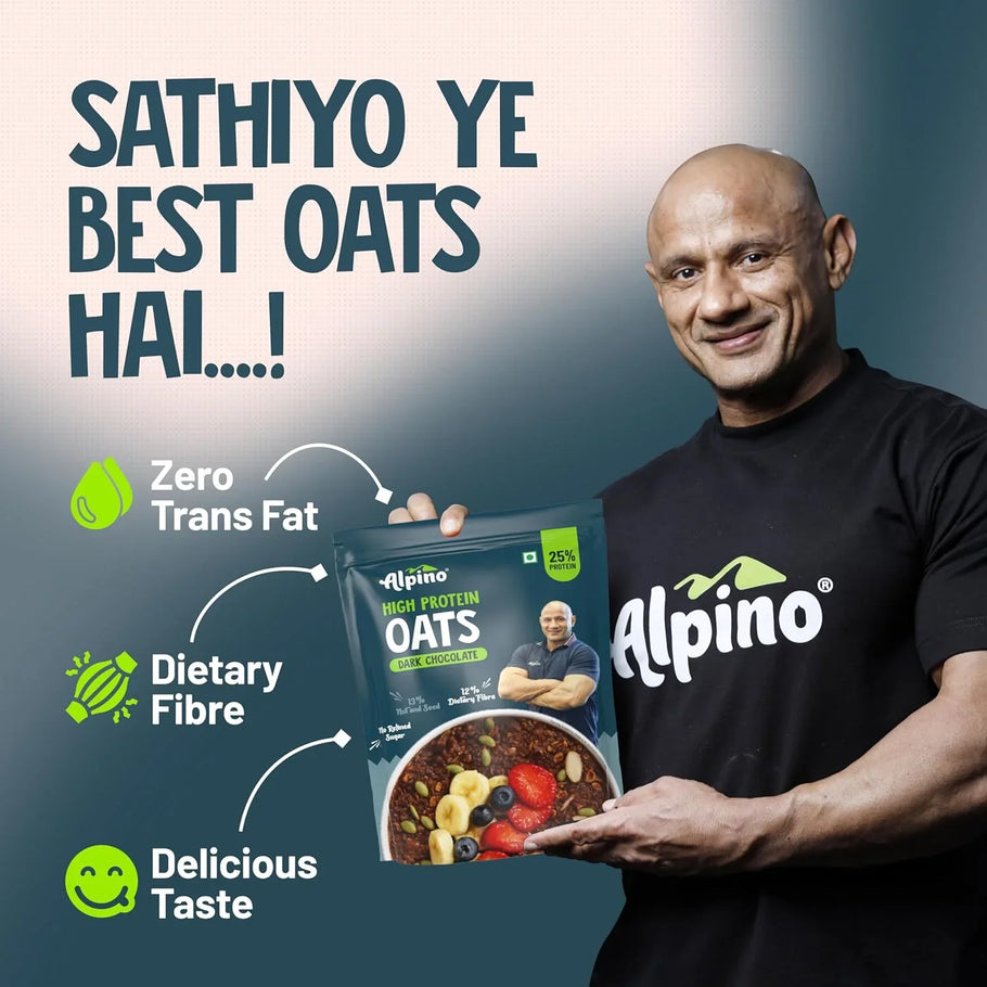 Buy Alpino High Protein Super Oats - 1 Kg Online | NutriStar