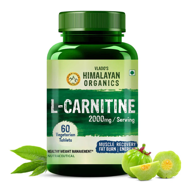 Buy Vlado's Himalayan Organics, L-Carnitine, 2000mg - 60 Veg Tablets ...