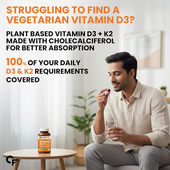 Buy Carbamide Forte Vitamin D3 + K2 (MK7) | Bone & Heart Health Support ...