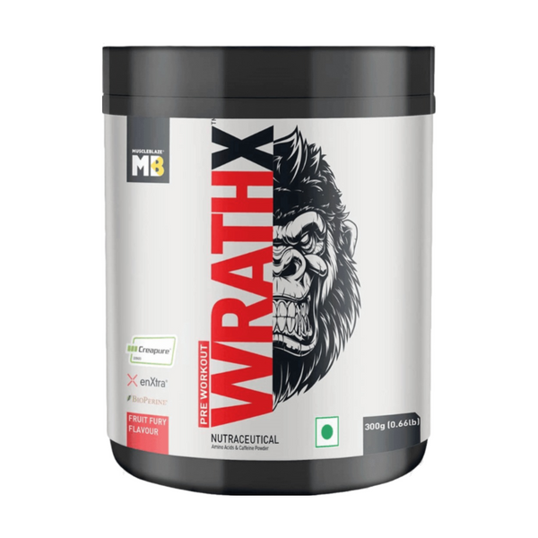 Buy MuscleBlaze Pre Workout WrathX - 20 Servings Online | NutriStar