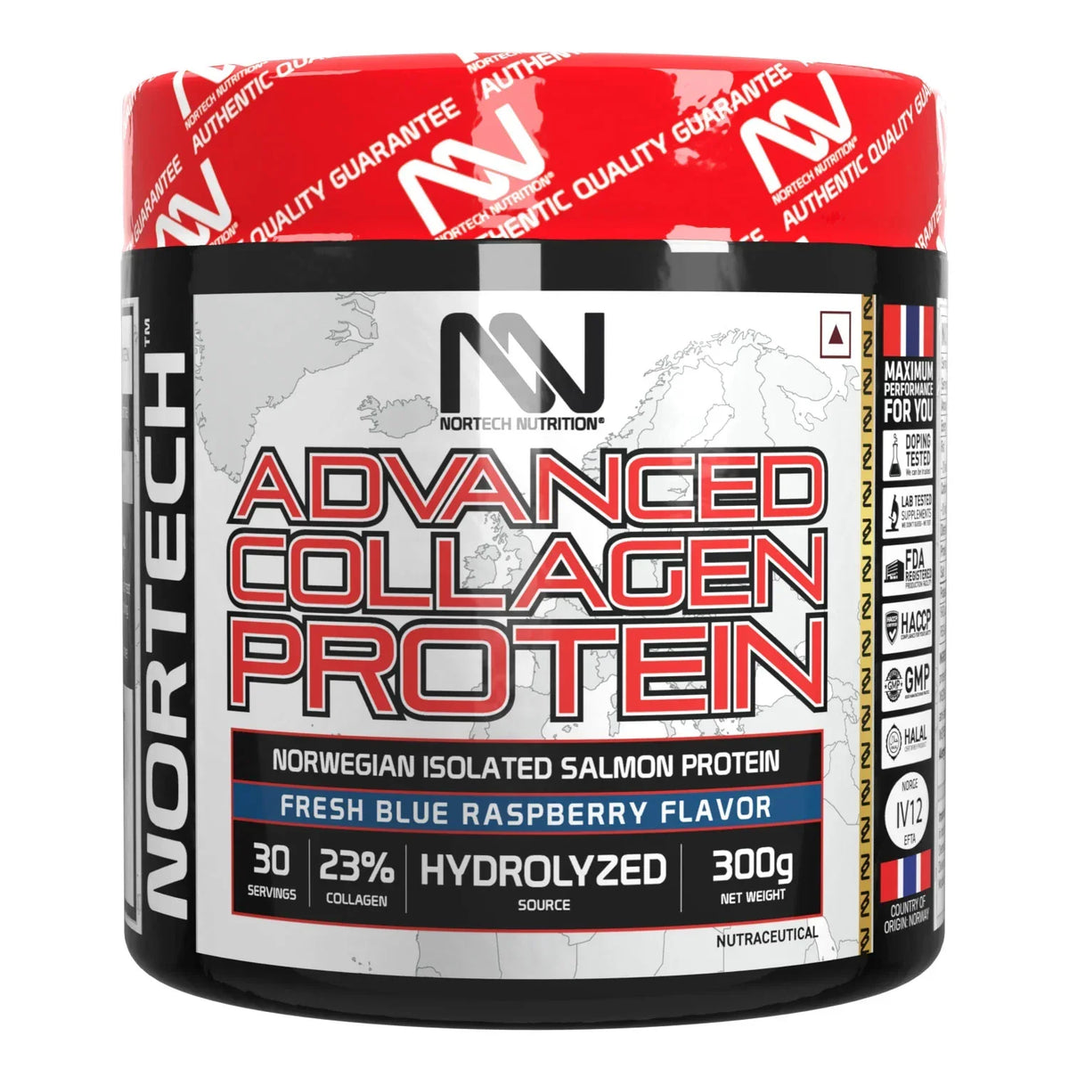 Buy Nortech Nutrition Advance Collagen Protein - 300 Gm Online | NutriStar